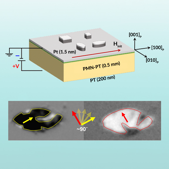 Magnetization Switching in Highly Magnetostrictive Microstructures